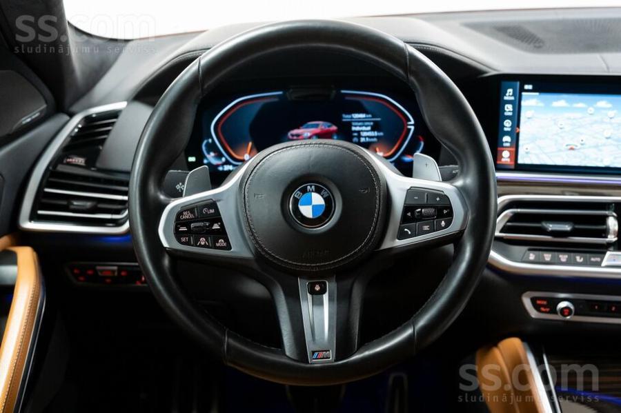 Red BMW X6 2021 in Riga, with an engine capacity of 3.00 L and mileage of 112 thousand km for 55000 €, photo 25 on AUTOMOTO.COM.LV