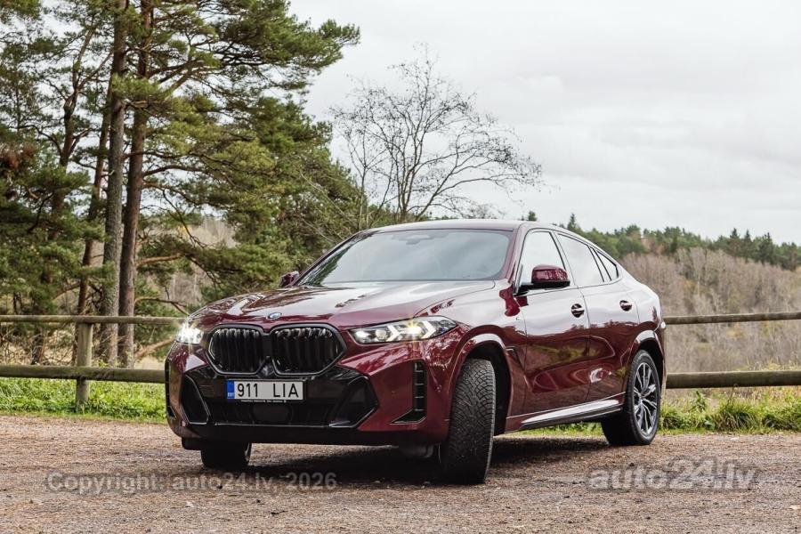 Sarkans BMW X6 2024 Tallina, ar dzinēja tilpumu 3.00 L un nobraukumu 45 tūkst. km par 91500 €, foto 3 vietnē AUTOMOTO.COM.LV