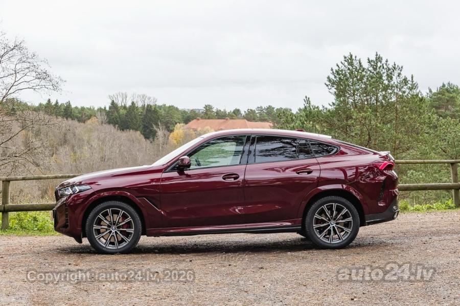 Sarkans BMW X6 2024 Tallina, ar dzinēja tilpumu 3.00 L un nobraukumu 45 tūkst. km par 91500 €, foto 4 vietnē AUTOMOTO.COM.LV