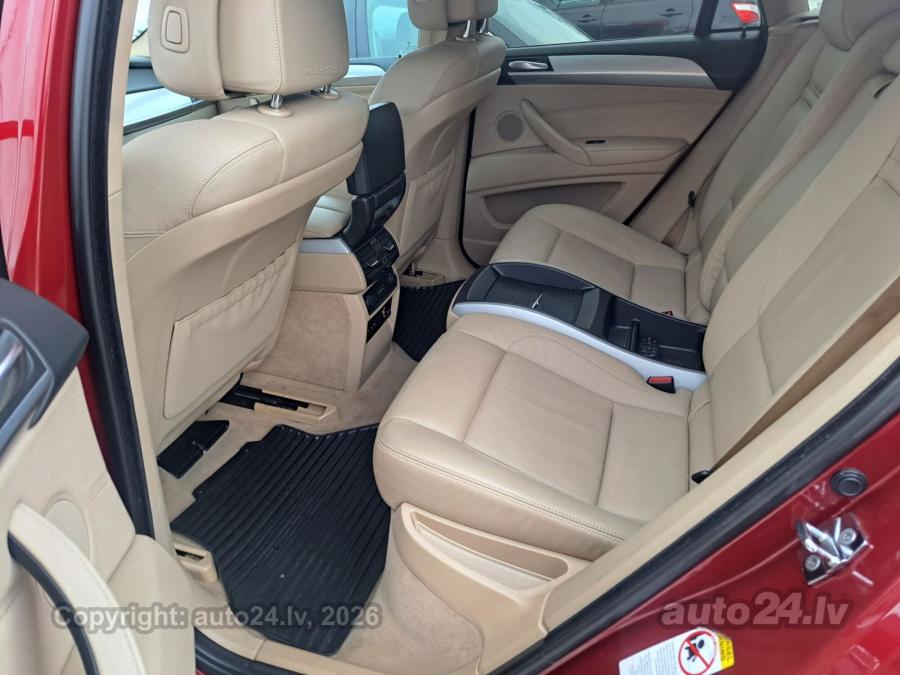 Red BMW X6 2008 in Tallinn, with an engine capacity of 3.00 L and mileage of 247 thousand km for 12500 €, photo 10 on AUTOMOTO.COM.LV