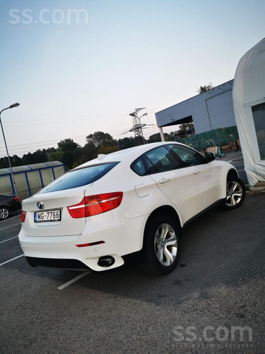 White BMW X6 2008 in Ogre, with an engine capacity of 3.00 L and mileage of 102 thousand km for 22200 €, photo 3 on AUTOMOTO.COM.LV