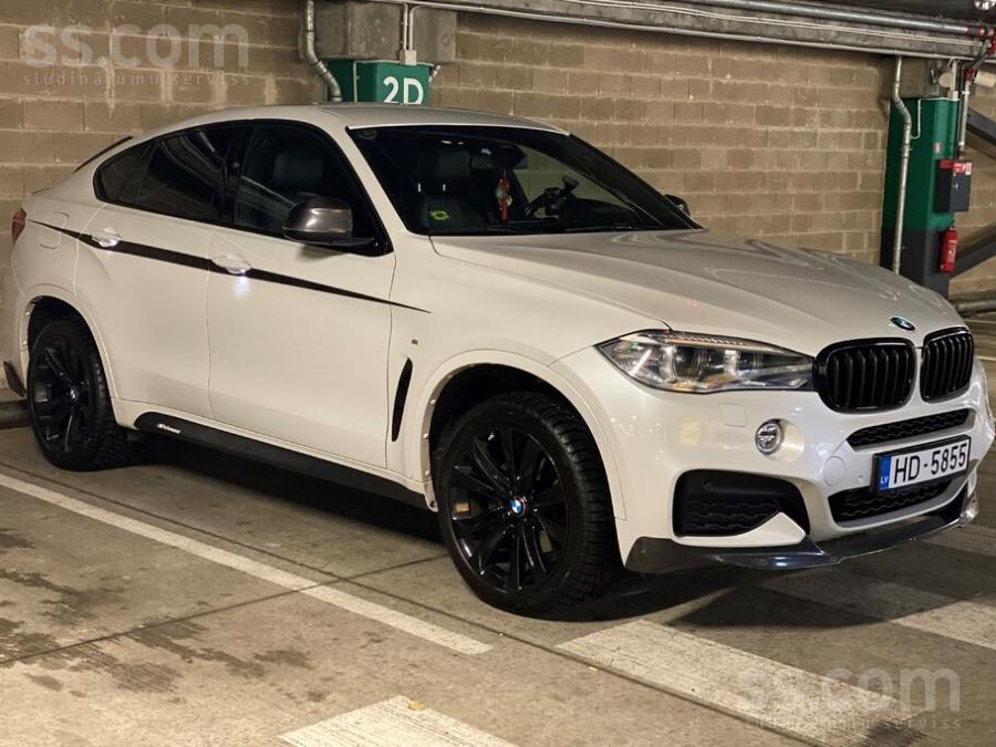 Balts BMW X6 2017 Ogre, ar dzinēja tilpumu 3.00 L un nobraukumu 330 tūkst. km par 20000 €, foto 1 vietnē AUTOMOTO.COM.LV