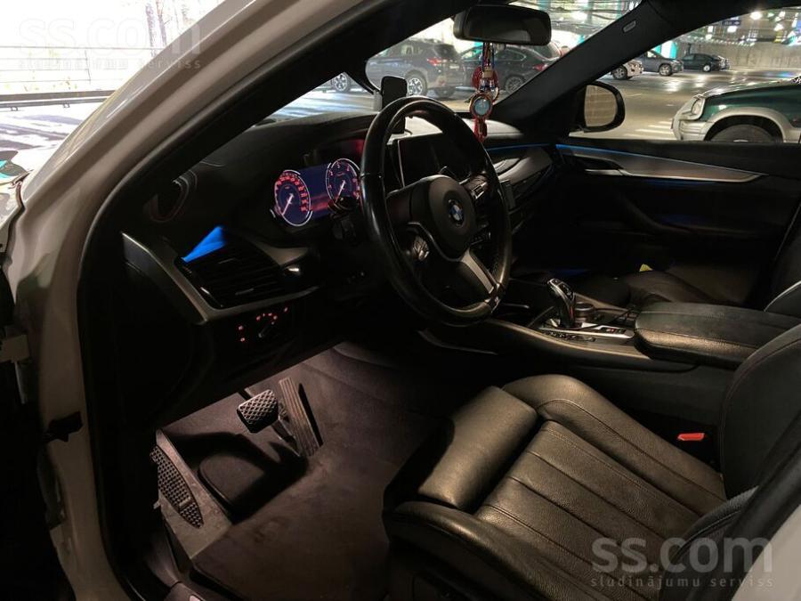 Balts BMW X6 2017 Ogre, ar dzinēja tilpumu 3.00 L un nobraukumu 330 tūkst. km par 20000 €, foto 10 vietnē AUTOMOTO.COM.LV