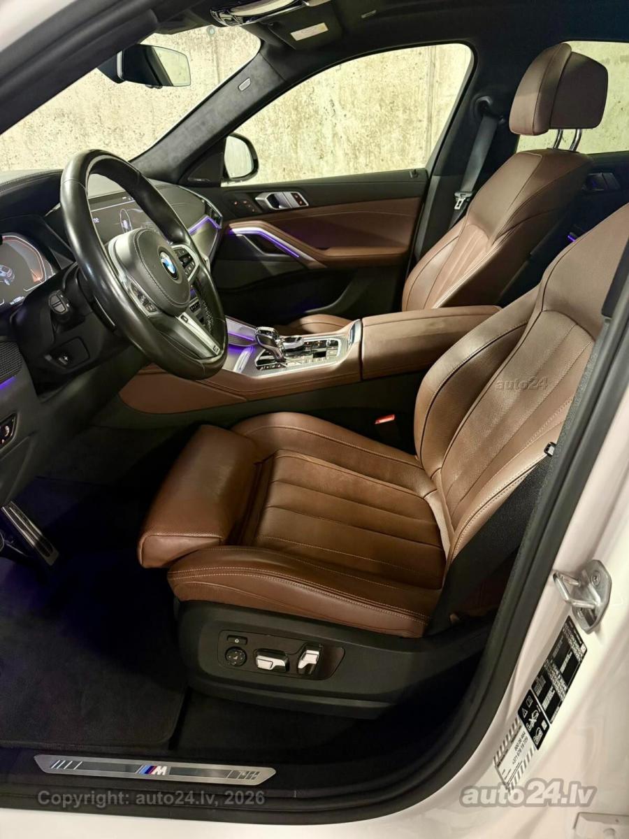 White BMW X6 2020 in Tallinn, with an engine capacity of 3.00 L and mileage of 115 thousand km for 54995 €, photo 16 on AUTOMOTO.COM.LV