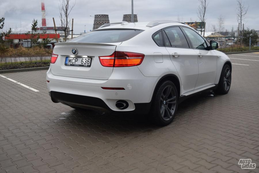 Balts BMW X6 2009 Viļņa, ar dzinēja tilpumu 3.00 L un nobraukumu 257 tūkst. km par 10750 €, foto 5 vietnē AUTOMOTO.COM.LV