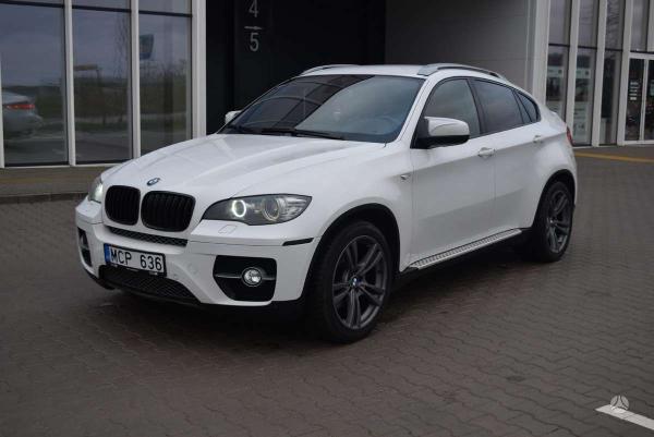 White BMW X6 2009 in Vilnius, with an engine capacity of 2.99 L and mileage of 257 thousand km for 10750 €, photo 1 on AUTOMOTO.COM.LV