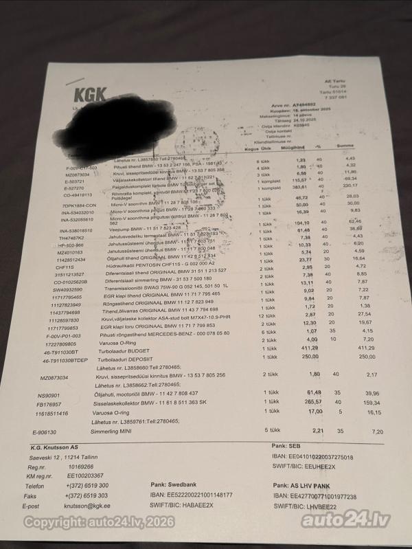 Balts BMW X6 2010 Tallina, ar dzinēja tilpumu 3.00 L un nobraukumu 369 tūkst. km par 14500 €, foto 8 vietnē AUTOMOTO.COM.LV