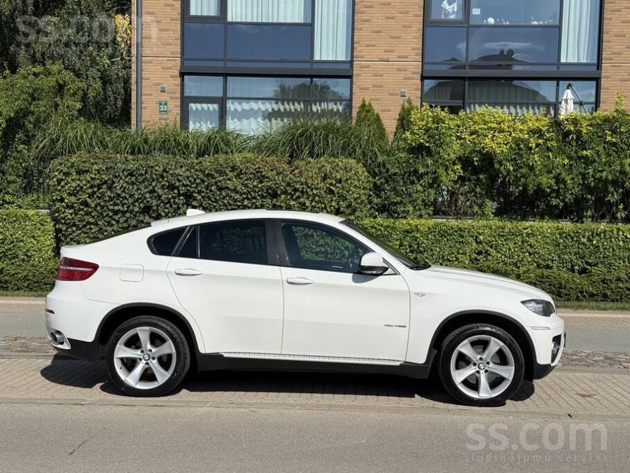 White BMW X6 2011 in Riga, with an engine capacity of 3.00 L and mileage of 312 thousand km for 11500 €, photo 5 on AUTOMOTO.COM.LV