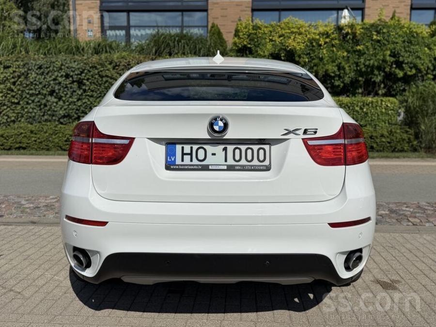 White BMW X6 2011 in Riga, with an engine capacity of 3.00 L and mileage of 312 thousand km for 11500 €, photo 7 on AUTOMOTO.COM.LV