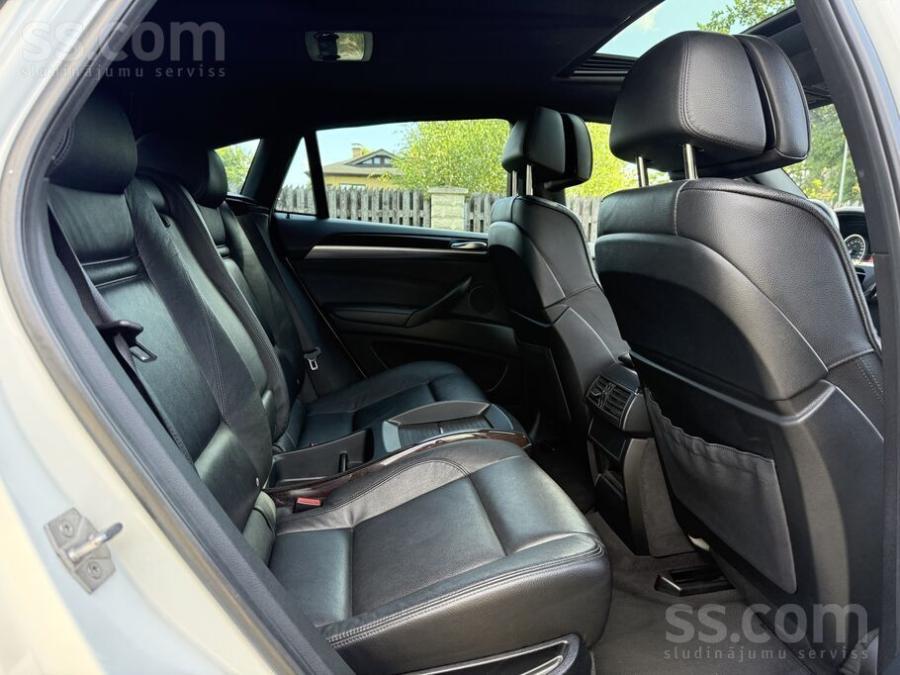 White BMW X6 2011 in Riga, with an engine capacity of 3.00 L and mileage of 312 thousand km for 11500 €, photo 24 on AUTOMOTO.COM.LV