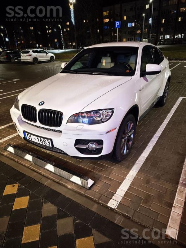 White BMW X6 2012 in Riga, with an engine capacity of 3.00 L and mileage of 190 thousand km for 14987 €, photo 3 on AUTOMOTO.COM.LV