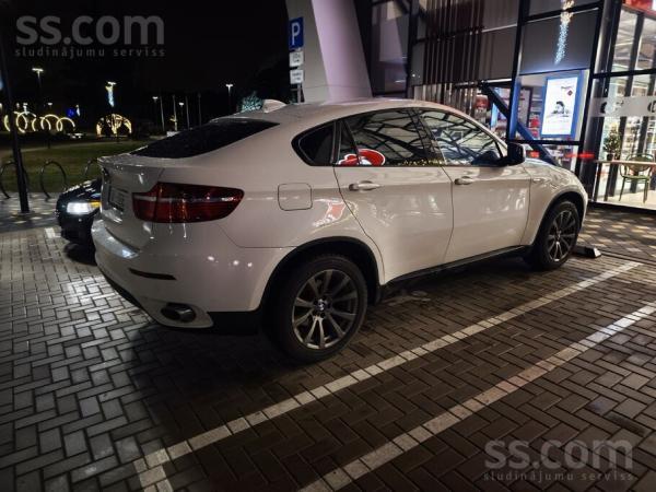 White BMW X6 2012 in Riga, with an engine capacity of 3.00 L and mileage of 190 thousand km for 14987 €, photo 5 on AUTOMOTO.COM.LV