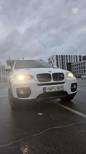 White BMW X6 2012 in Vilnius, with an engine capacity of 2.99 L and mileage of 160 thousand km for 17900 €, photo 4 on AUTOMOTO.COM.LV