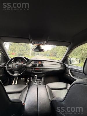 White BMW X6 2013 in Rezekne, with an engine capacity of 3.00 L and mileage of 259 thousand km for 15000 €, photo 10 on AUTOMOTO.COM.LV