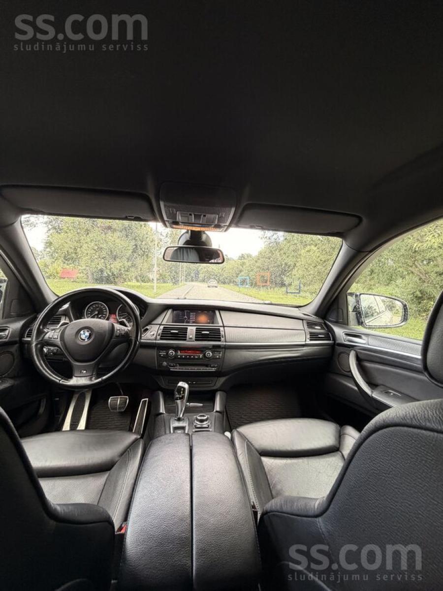 White BMW X6 2013 in Rezekne, with an engine capacity of 3.00 L and mileage of 259 thousand km for 15000 €, photo 10 on AUTOMOTO.COM.LV