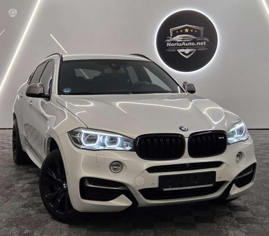 White BMW X6 2014 in Marijampole, with an engine capacity of 2.99 L and mileage of 316 thousand km for 21999 €, photo 1 on AUTOMOTO.COM.LV