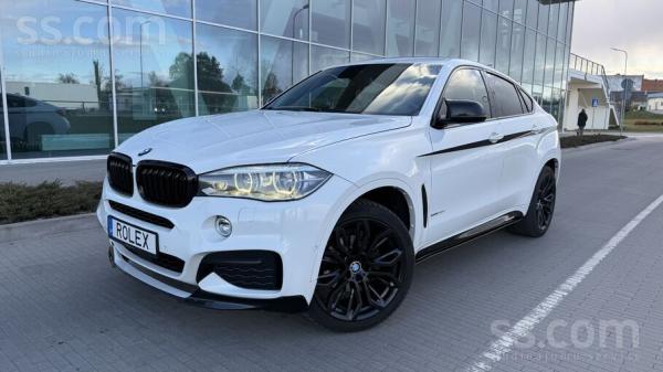 White BMW X6 2014 in Rezekne, with an engine capacity of 3.00 L and mileage of 282 thousand km for 20490 €, photo 1 on AUTOMOTO.COM.LV