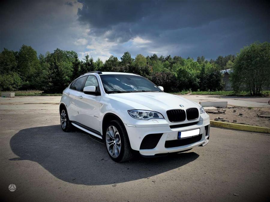 White BMW X6 2014 in Vilnius, with an engine capacity of 2.99 L and mileage of 289 thousand km for 15900 €, photo 1 on AUTOMOTO.COM.LV