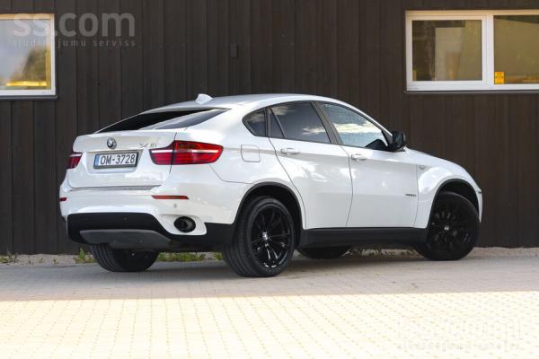 White BMW X6 2014 in Jelgava, with an engine capacity of 3.00 L and mileage of 96 thousand km for 22000 €, photo 5 on AUTOMOTO.COM.LV