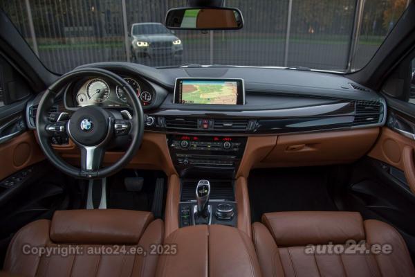 White BMW X6 2015 in Tallinn, with an engine capacity of 3.00 L and mileage of 280 thousand km for 23799 €, photo 11 on AUTOMOTO.COM.LV