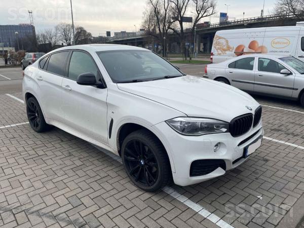 White BMW X6 2015 in Riga, with an engine capacity of 3.00 L and mileage of 195 thousand km for 21000 €, photo 3 on AUTOMOTO.COM.LV