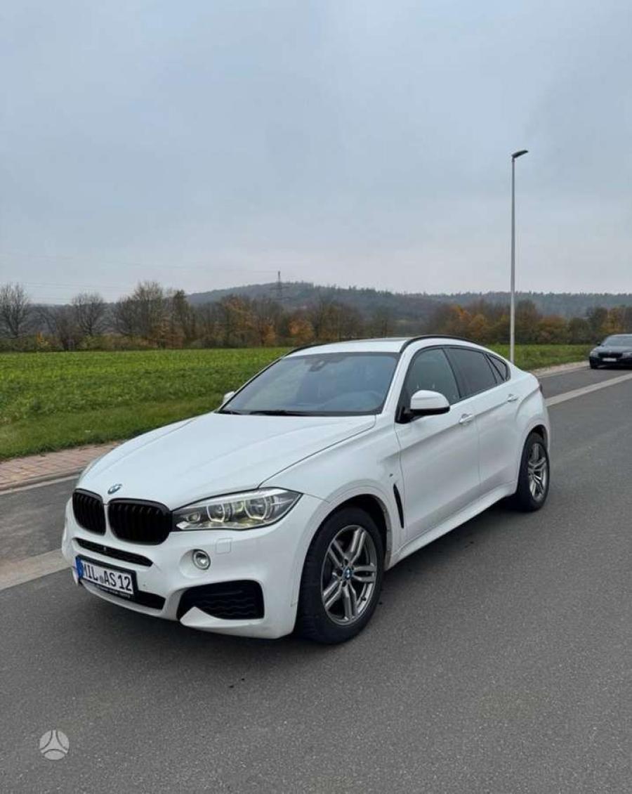 Balts BMW X6 2015 Kauņa, ar dzinēja tilpumu 2.99 L un nobraukumu 218 tūkst. km par 22300 €, foto 1 vietnē AUTOMOTO.COM.LV