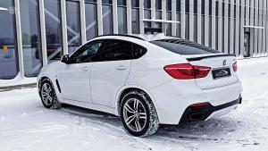 White BMW X6 2015 in Vilnius, with an engine capacity of 2.99 L and mileage of 218 thousand km for 22500 €, photo 12 on AUTOMOTO.COM.LV