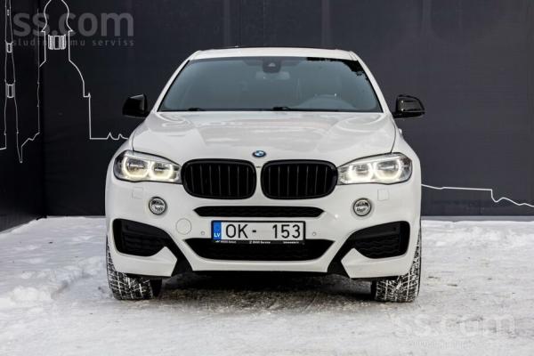 White BMW X6 2015 in Riga, with an engine capacity of 3.00 L and mileage of 190 thousand km for 24990 €, photo 2 on AUTOMOTO.COM.LV