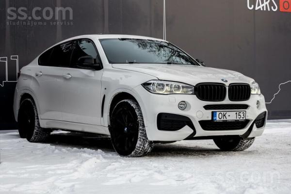 White BMW X6 2015 in Riga, with an engine capacity of 3.00 L and mileage of 190 thousand km for 24990 €, photo 3 on AUTOMOTO.COM.LV