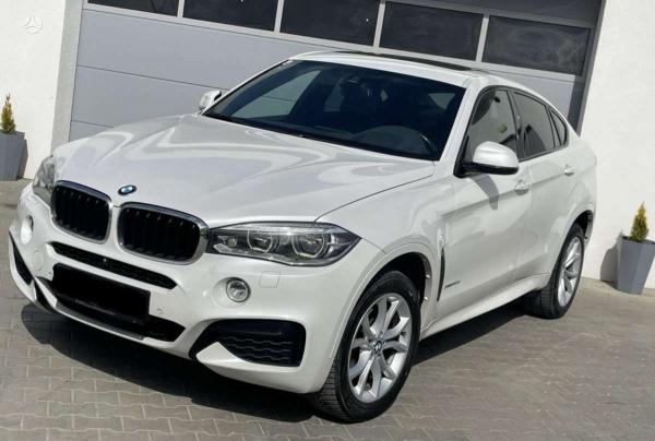 White BMW X6 2015 in Vilnius, with an engine capacity of 2.99 L and mileage of 260 thousand km for 19600 €, photo 1 on AUTOMOTO.COM.LV