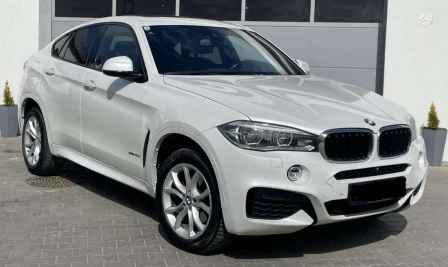 White BMW X6 2015 in Vilnius, with an engine capacity of 2.99 L and mileage of 260 thousand km for 19600 €, photo 2 on AUTOMOTO.COM.LV