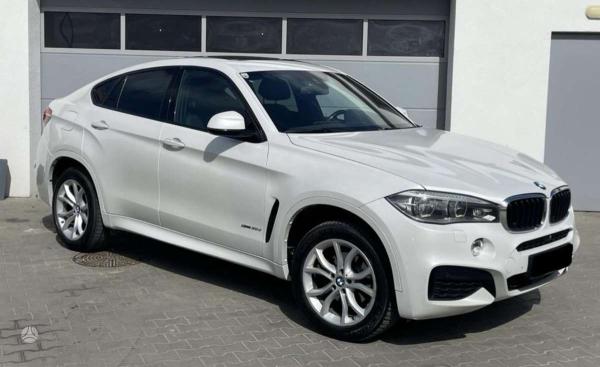 White BMW X6 2015 in Vilnius, with an engine capacity of 2.99 L and mileage of 260 thousand km for 19600 €, photo 4 on AUTOMOTO.COM.LV