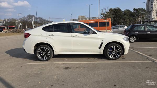 White BMW X6 2015 in Vilnius, with an engine capacity of 3.00 L and mileage of 205 thousand km for 25500 €, photo 4 on AUTOMOTO.COM.LV