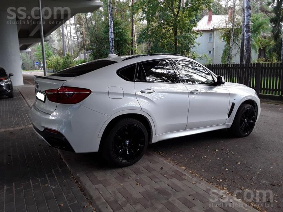 Balts BMW X6 2015 Jūrmala, ar dzinēja tilpumu 3.00 L un nobraukumu 196 tūkst. km par 25800 €, foto 6 vietnē AUTOMOTO.COM.LV