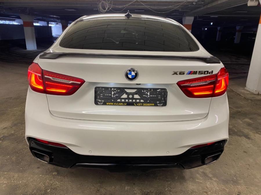 White BMW X6 2015 in Riga, with an engine capacity of 3.00 L and mileage of 199 thousand km for 29950 €, photo 7 on AUTOMOTO.COM.LV