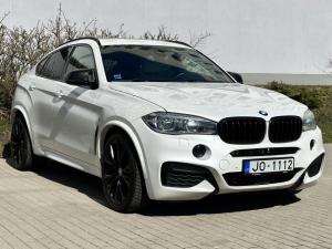 White BMW X6 2015 in Riga, with an engine capacity of 3.00 L and mileage of 185 thousand km for 24900 €, photo 4 on AUTOMOTO.COM.LV