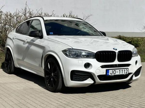 White BMW X6 2015 in Riga, with an engine capacity of 3.00 L and mileage of 185 thousand km for 21900 €, photo 3 on AUTOMOTO.COM.LV