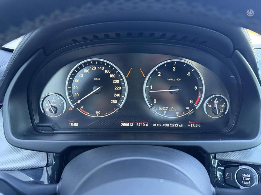 White BMW X6 2015 in Kaunas, with an engine capacity of 3.00 L and mileage of 260 thousand km for 19300 €, photo 27 on AUTOMOTO.COM.LV