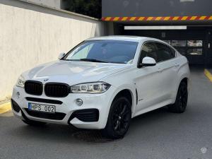 Balts BMW X6 2015 Viļņa, ar dzinēja tilpumu 2.98 L un nobraukumu 220 tūkst. km par 23500 €, foto  vietnē AUTOMOTO.COM.LV