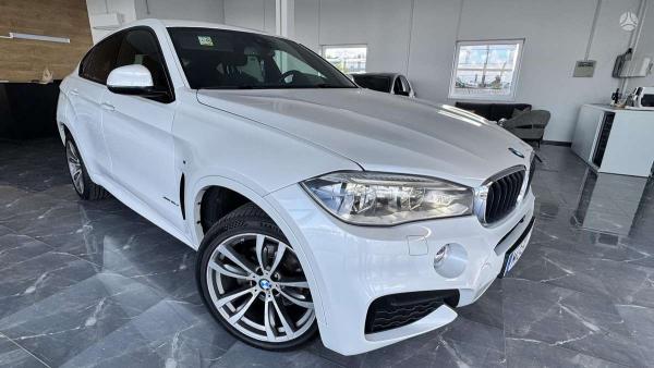 Balts BMW X6 2015 Panevēža, ar dzinēja tilpumu 2.99 L un nobraukumu 186 tūkst. km par 24200 €, foto 1 vietnē AUTOMOTO.COM.LV