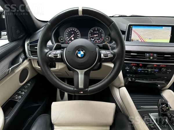White BMW X6 2016 in Riga, with an engine capacity of 3.00 L and mileage of 156 thousand km for 27590 €, photo 9 on AUTOMOTO.COM.LV