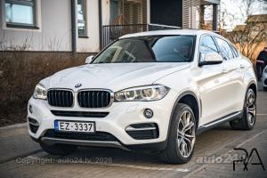 White BMW X6 2016 in Riga, with an engine capacity of 3.00 L and mileage of 136 thousand km for 24990 €, photo  on AUTOMOTO.COM.LV