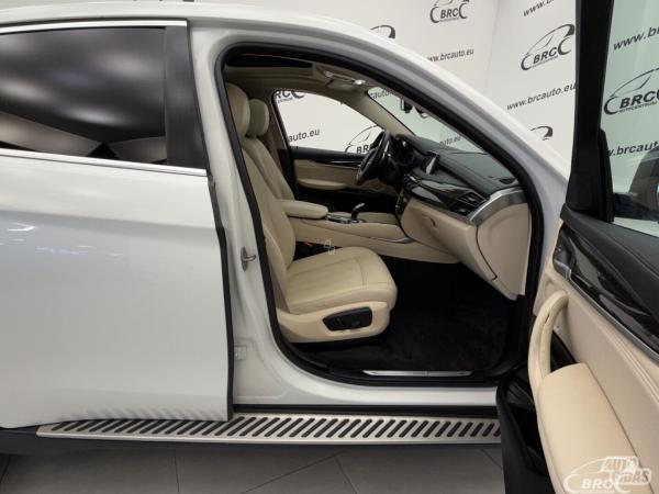 Белый БМВ Х6 2016 в Авиженяй, объемом двигателя 3.00 л и пробегом 143 тыс. км за 21900 €, фото 4 на AUTOMOTO.COM.LV