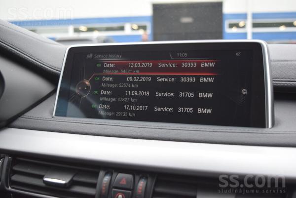Белый БМВ Х6 2016 в Рига, объемом двигателя 3.00 л и пробегом 214 тыс. км за 22900 €, фото 7 на AUTOMOTO.COM.LV