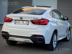 White BMW X6 2016 in Riga, with an engine capacity of 3.00 L and mileage of 244 thousand km for 24700 €, photo 3 on AUTOMOTO.COM.LV