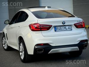 White BMW X6 2016 in Riga, with an engine capacity of 3.00 L and mileage of 244 thousand km for 24700 €, photo 5 on AUTOMOTO.COM.LV
