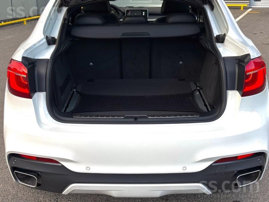 White BMW X6 2016 in Riga, with an engine capacity of 3.00 L and mileage of 244 thousand km for 24700 €, photo 32 on AUTOMOTO.COM.LV