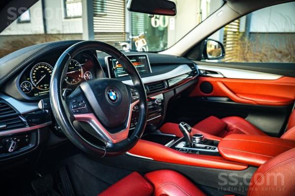White BMW X6 2016 in Riga, with an engine capacity of 3.00 L and mileage of 0 thousand km for 24990 €, photo 9 on AUTOMOTO.COM.LV