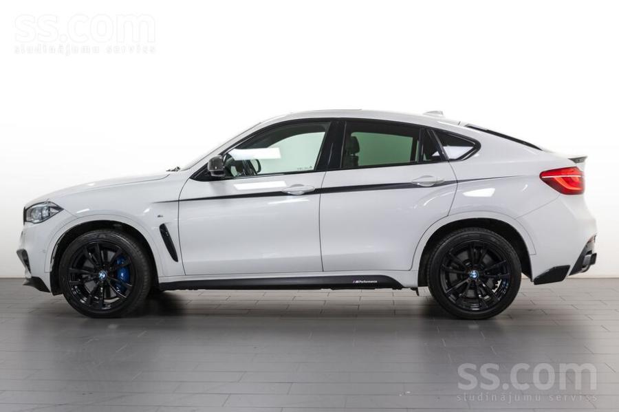 White BMW X6 2016 in Riga, with an engine capacity of 3.00 L and mileage of 73 thousand km for 29500 €, photo 3 on AUTOMOTO.COM.LV