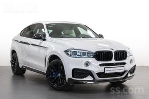 White BMW X6 2016 in Riga, with an engine capacity of 3.00 L and mileage of 73 thousand km for 29500 €, photo 6 on AUTOMOTO.COM.LV